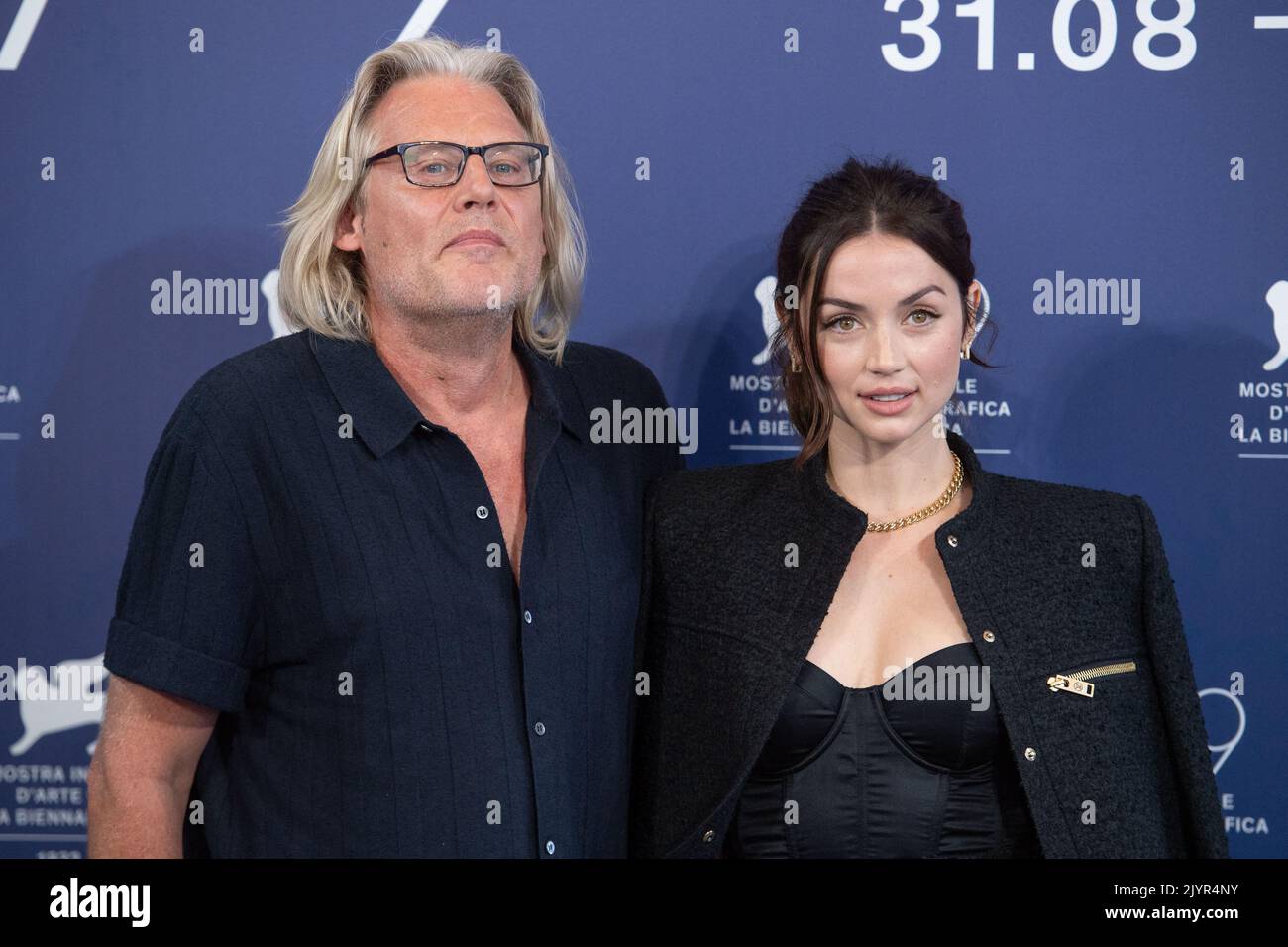 Andrew Dominik and Ana de Armas attending the Blonde Photocall during ...