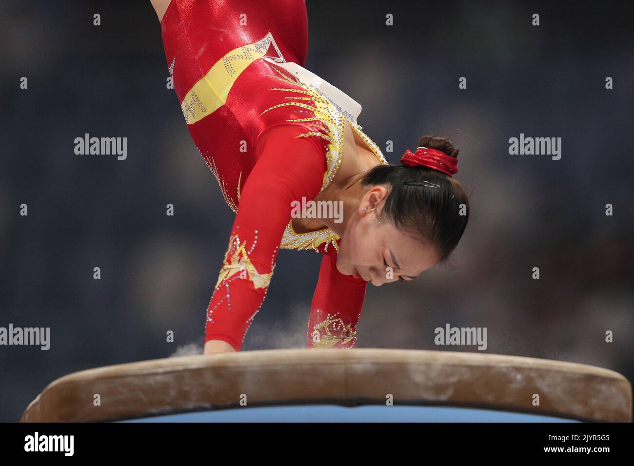 Hangzhou, China's Zhejiang province. 8th Sep, 2022. Gold medalist Yu ...