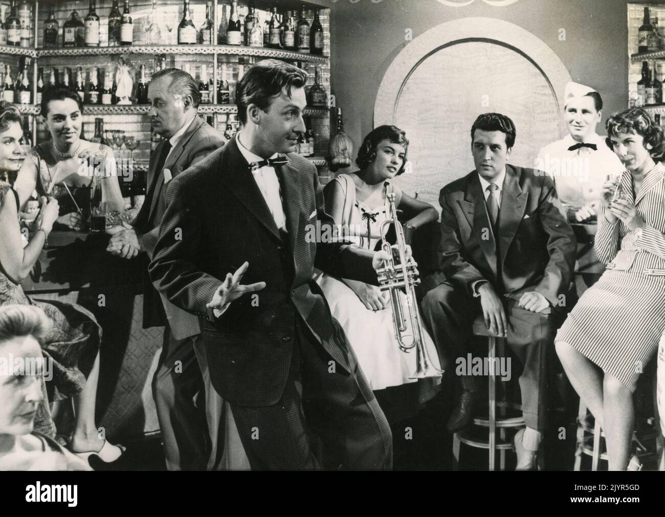 Austrian actor Peter Martin in the movie Musikparade, Germany 1956 ...