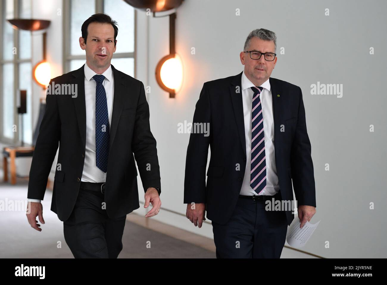 Minister for Resources Keith Pitt and Nationals Senator Matt Canavan (L ...