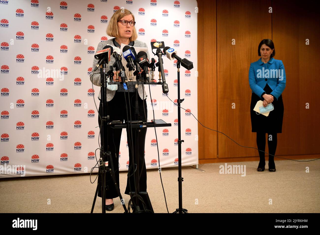 NSW Chief Health Officer Dr Kerry Chant addresses media as NSW Premier ...