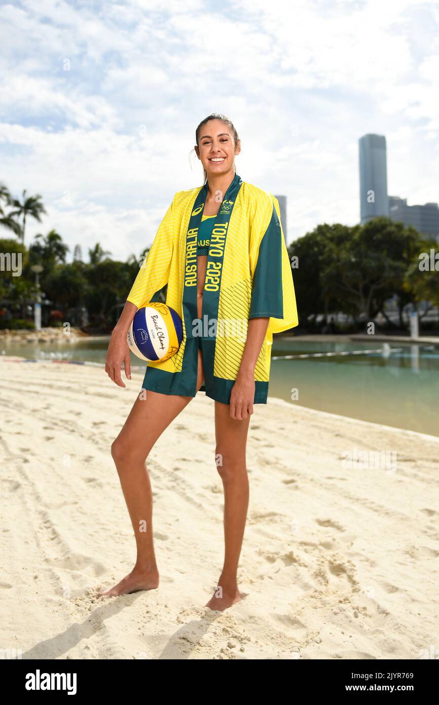 Taliqua Clancy poses during an announcement of the Tokyo 2021 Olympics ...