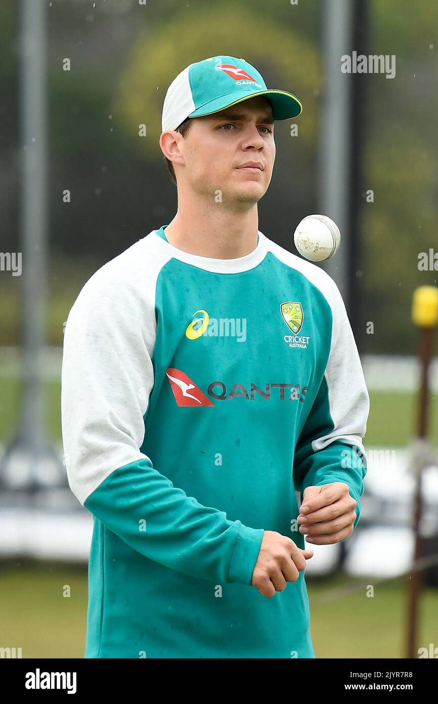 Mitchell Swepson is seen ahead of the Australian Cricket Team’s tour of ...