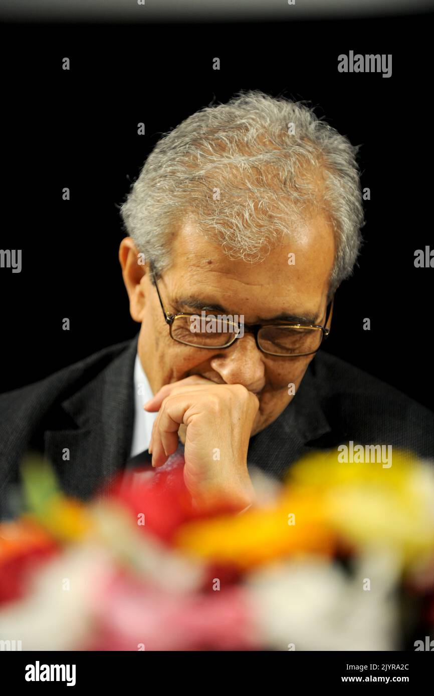 Dhaka, Bangladesh - December 28, 2011: Amartya Kumar Sen, The winner of ...