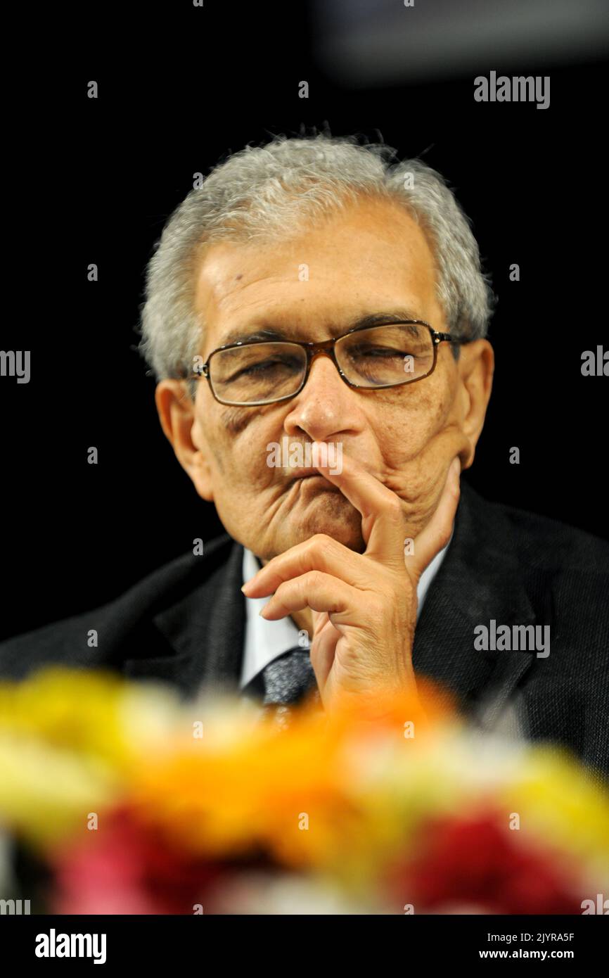 Dhaka, Bangladesh - December 28, 2011: Amartya Kumar Sen, The winner of ...