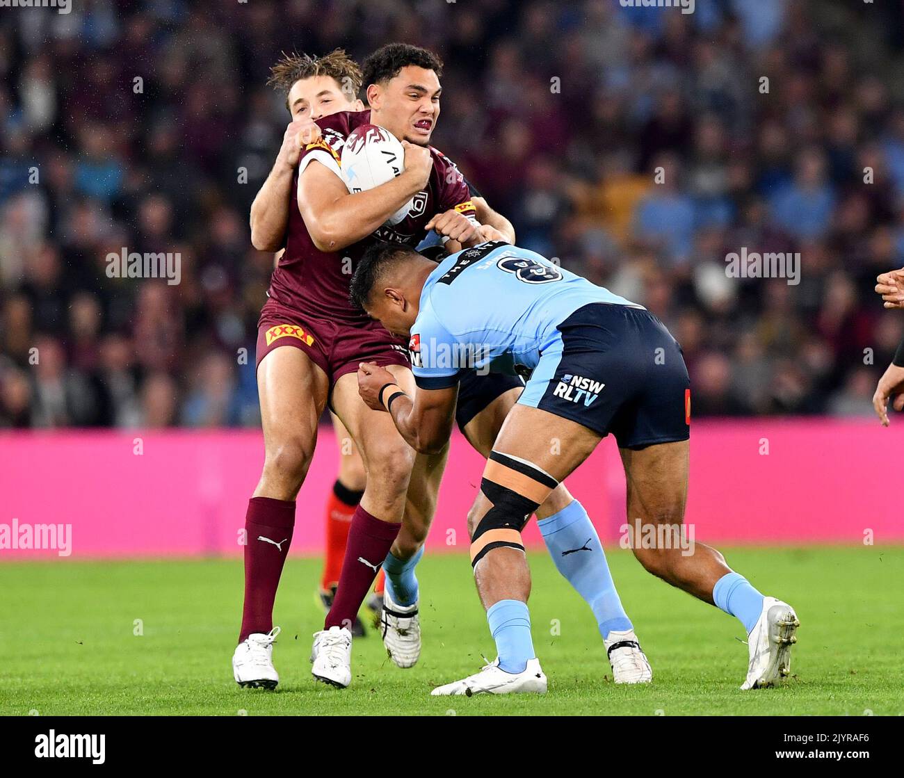 Xavier Coates of the Maroons in action during Game 2 of the 2021 State ...