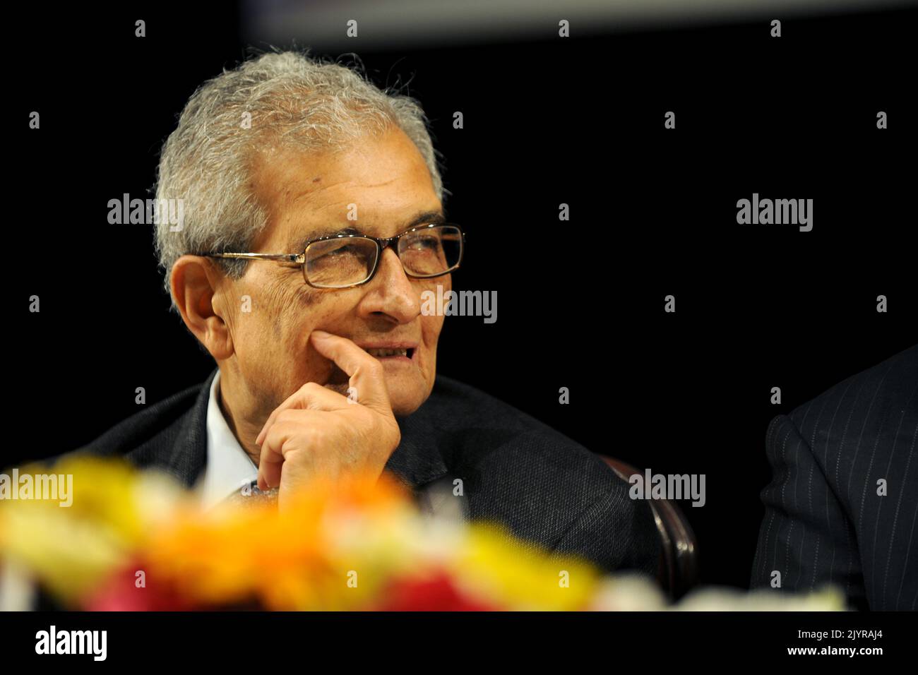 Dhaka, Bangladesh - December 28, 2011: Amartya Kumar Sen, The winner of ...