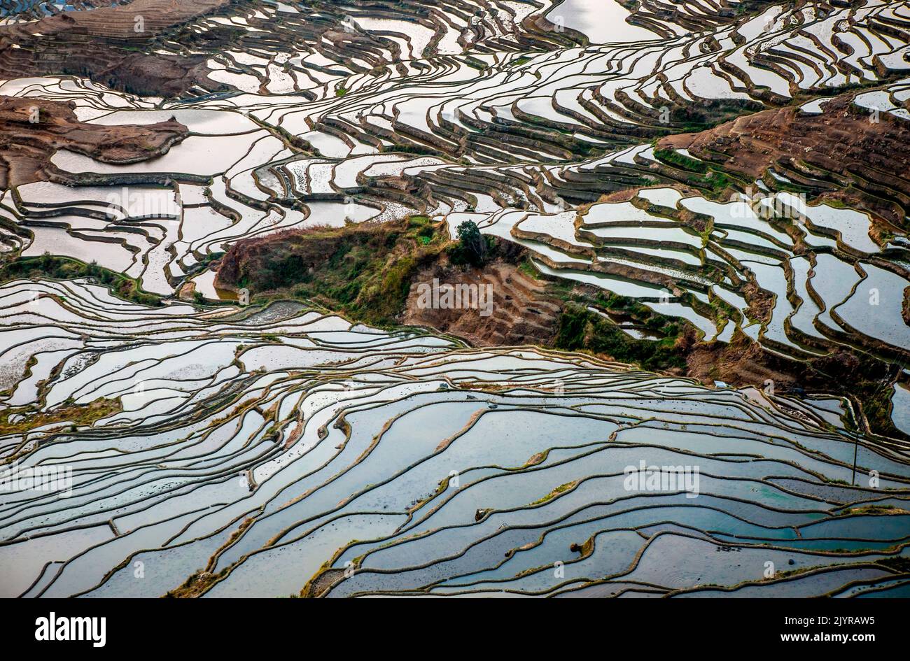 Honghe Hani Rice Terraces in Yuanyang County. Yunnan Province. China ...