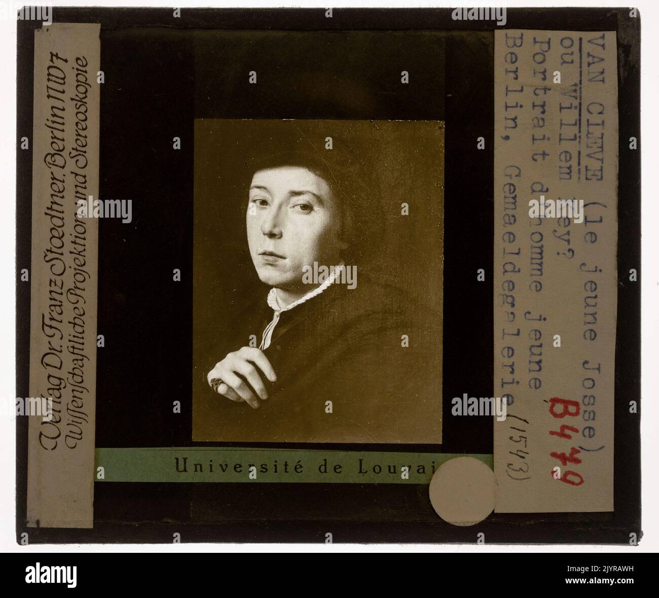 Joos van Cleve. Portrait of a young man Stock Photo - Alamy