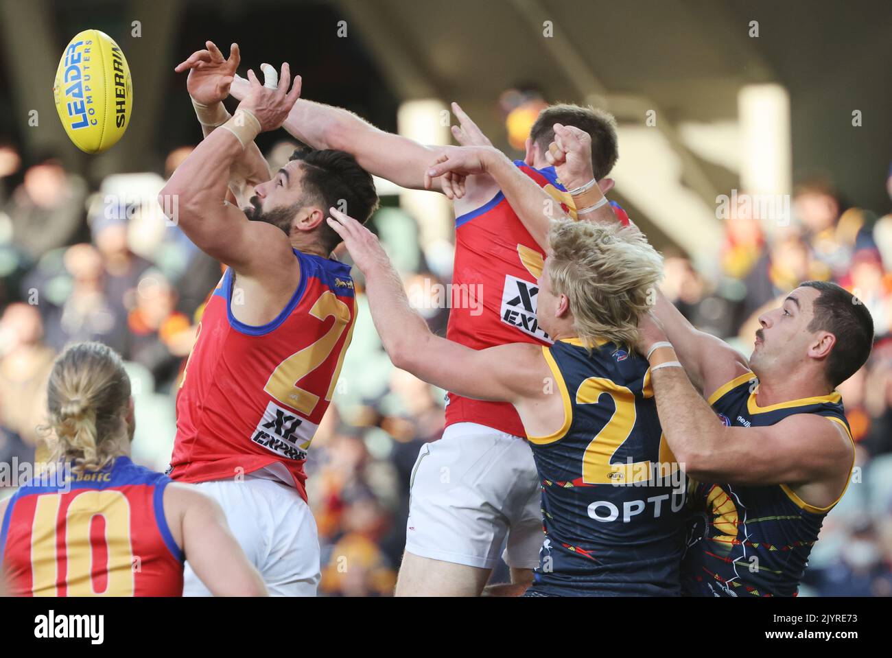Marcus Adams of the Lions during the AFL Round 16Êmatch between ...
