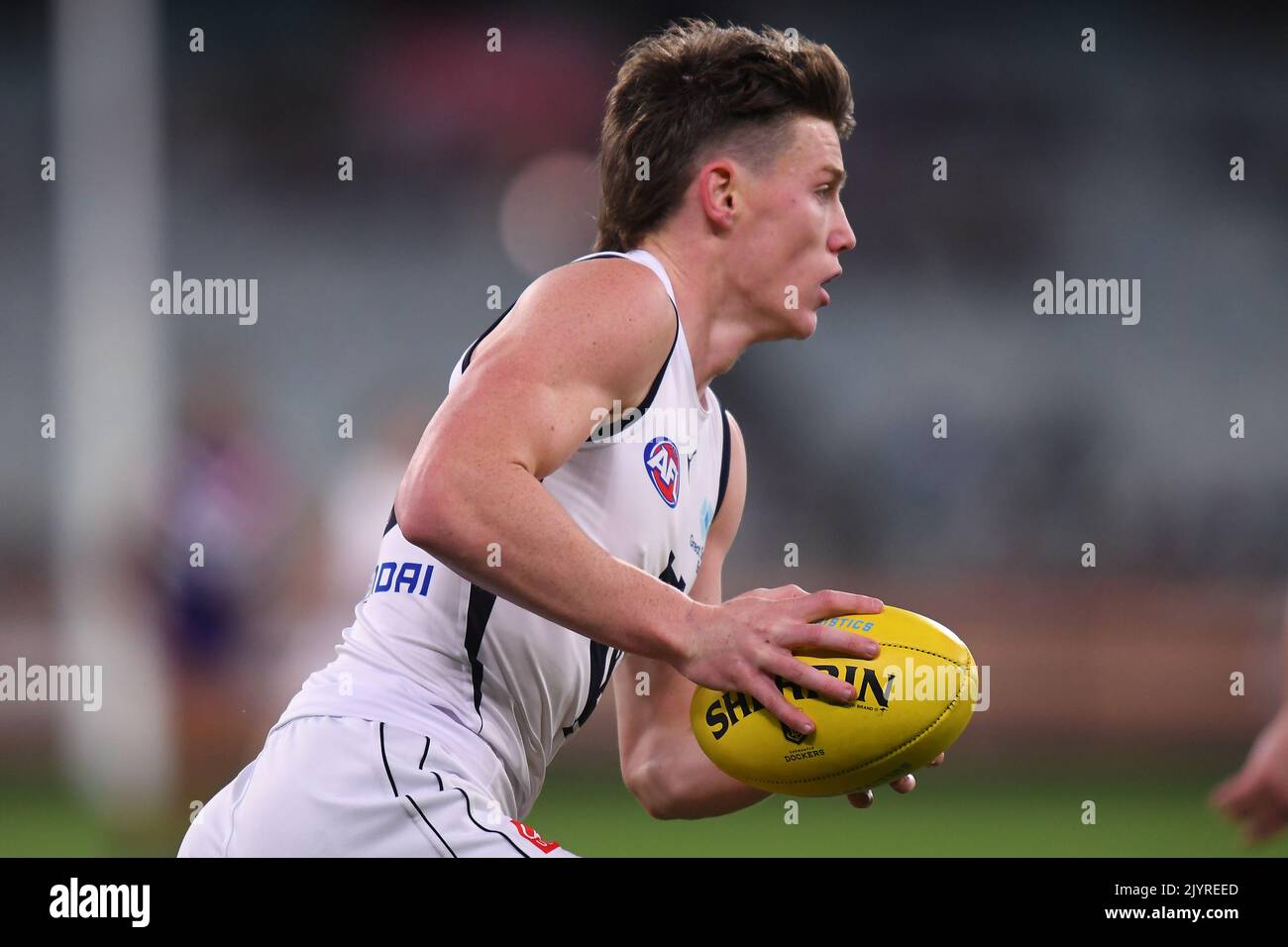 Sam Walsh of Carlton Blues in action during the AFL Round 16Êmatch ...