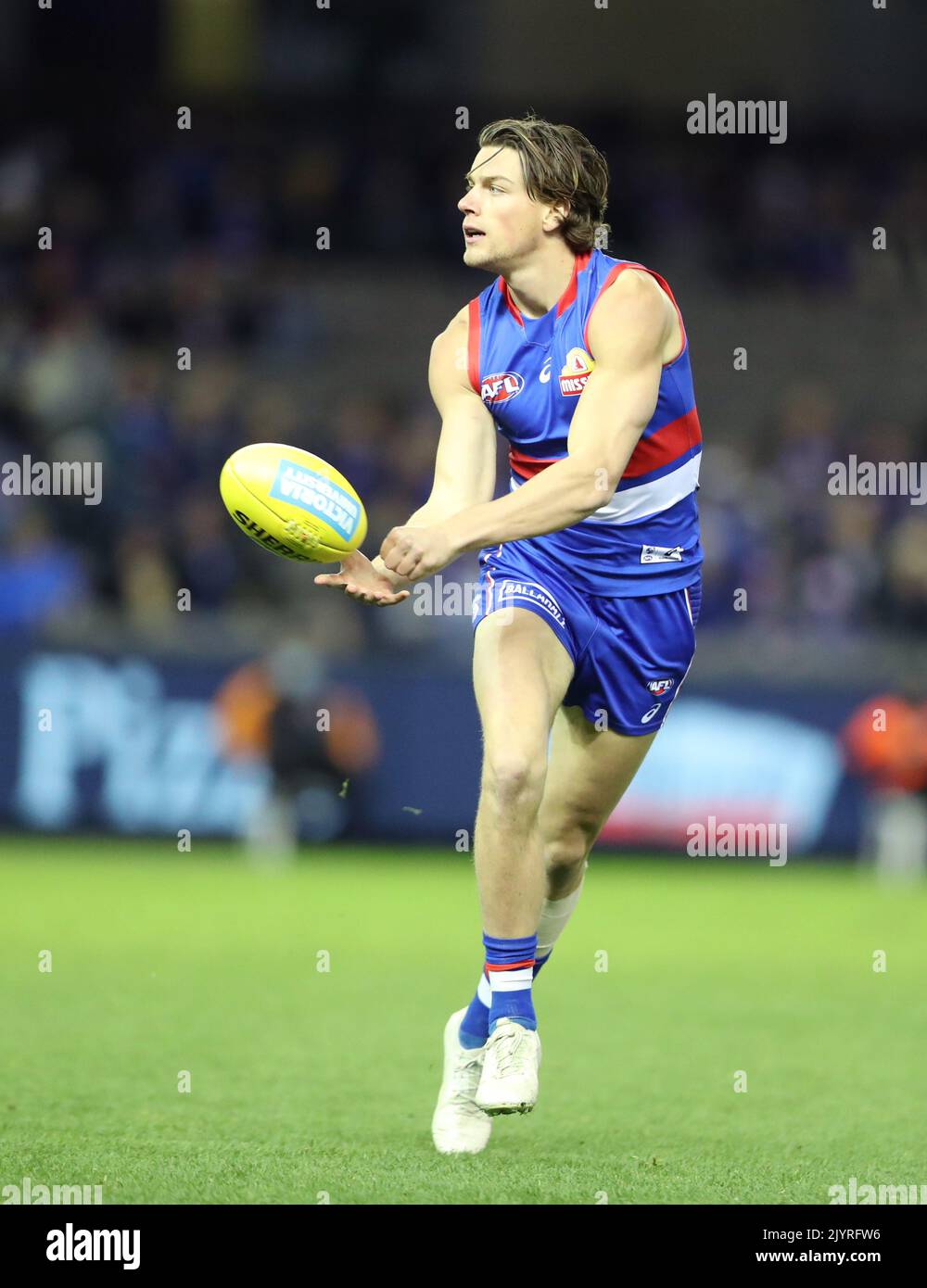 Patrick Lipinski for the Bulldogs during the Round 16 AFL match between ...