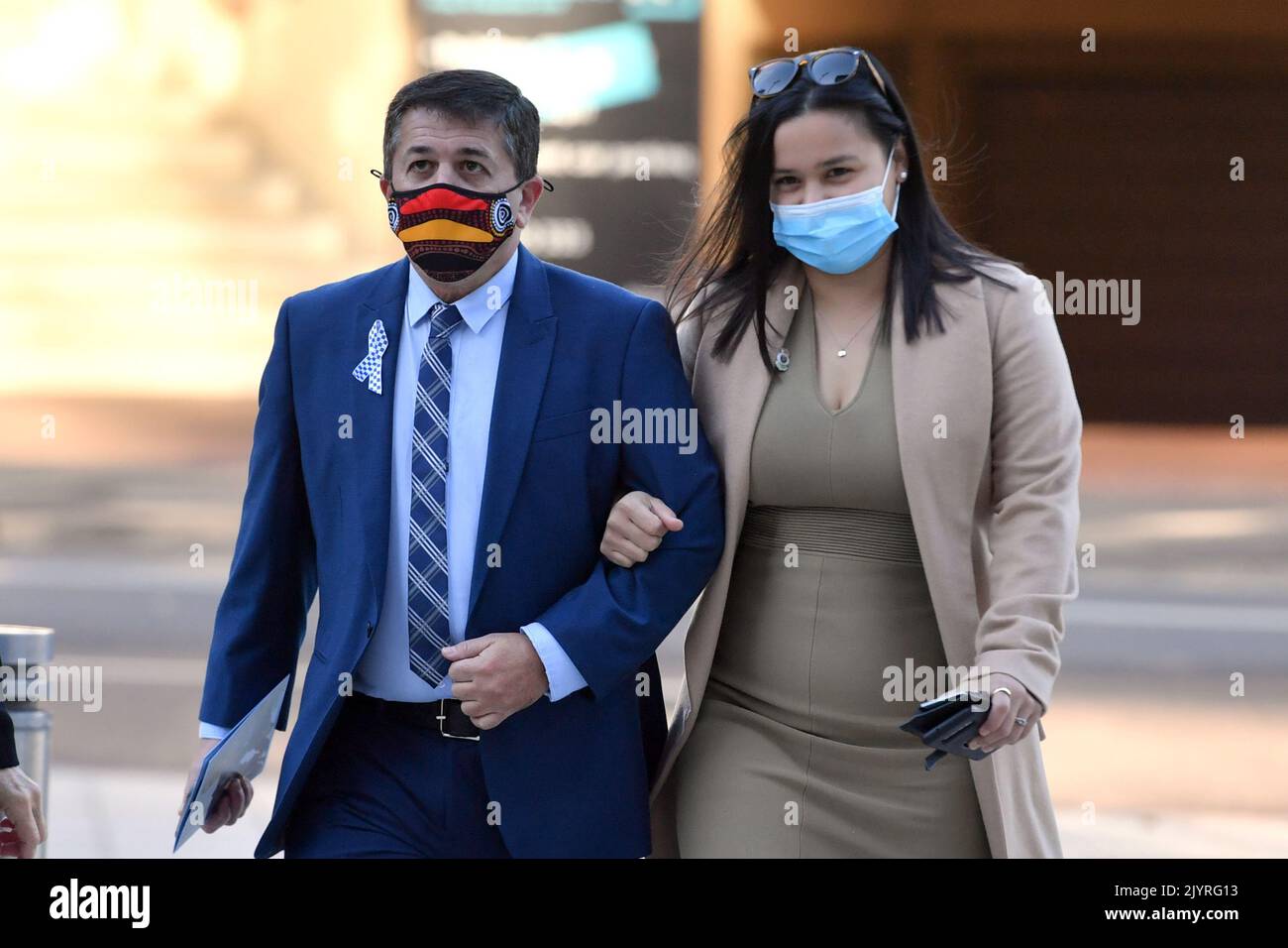 Chief Inspector David Vidal and partner of Aaron Vidal, Jessica Loh ...