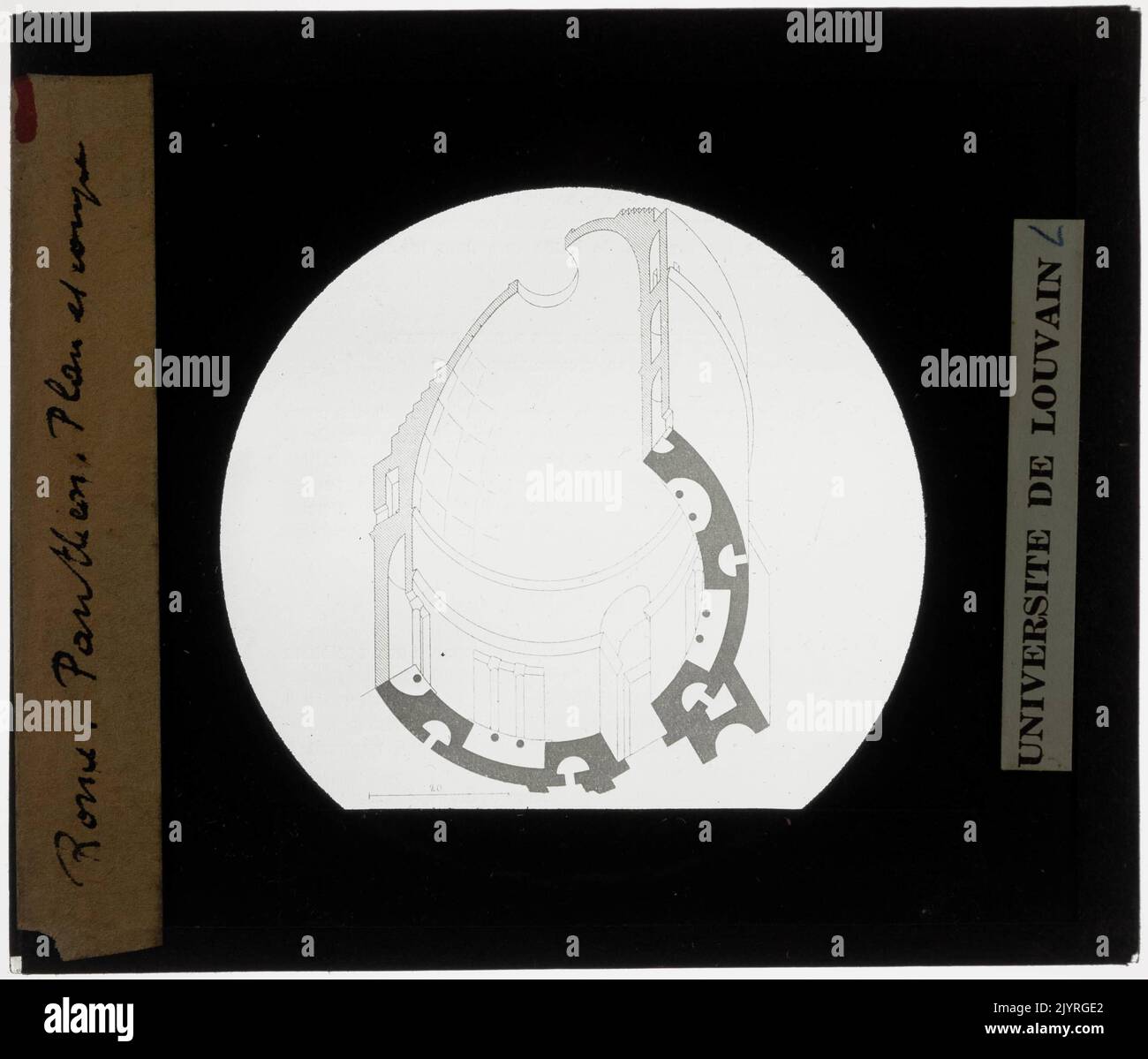 This drawing illustrates the system and construction of the Pantheon in ...