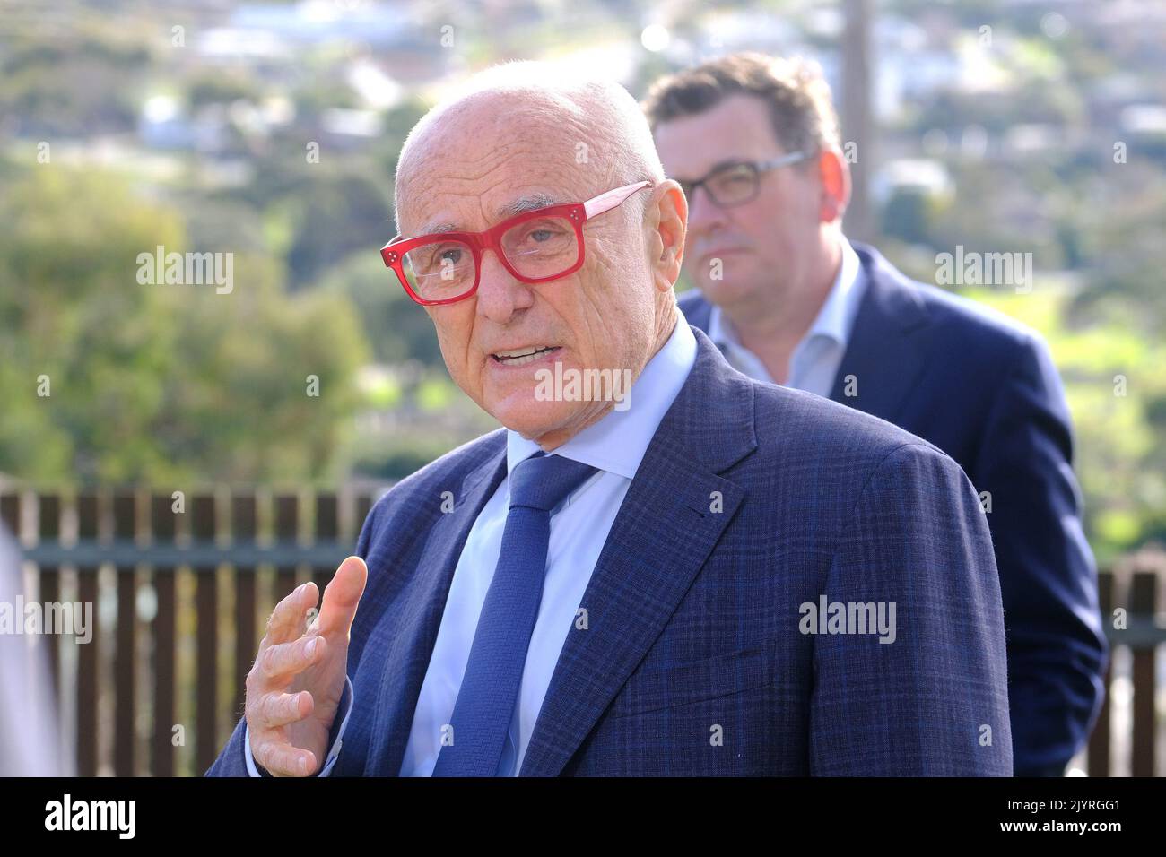 Victorian Premier Daniel Andrews and Professor Allan Fels speak to the ...