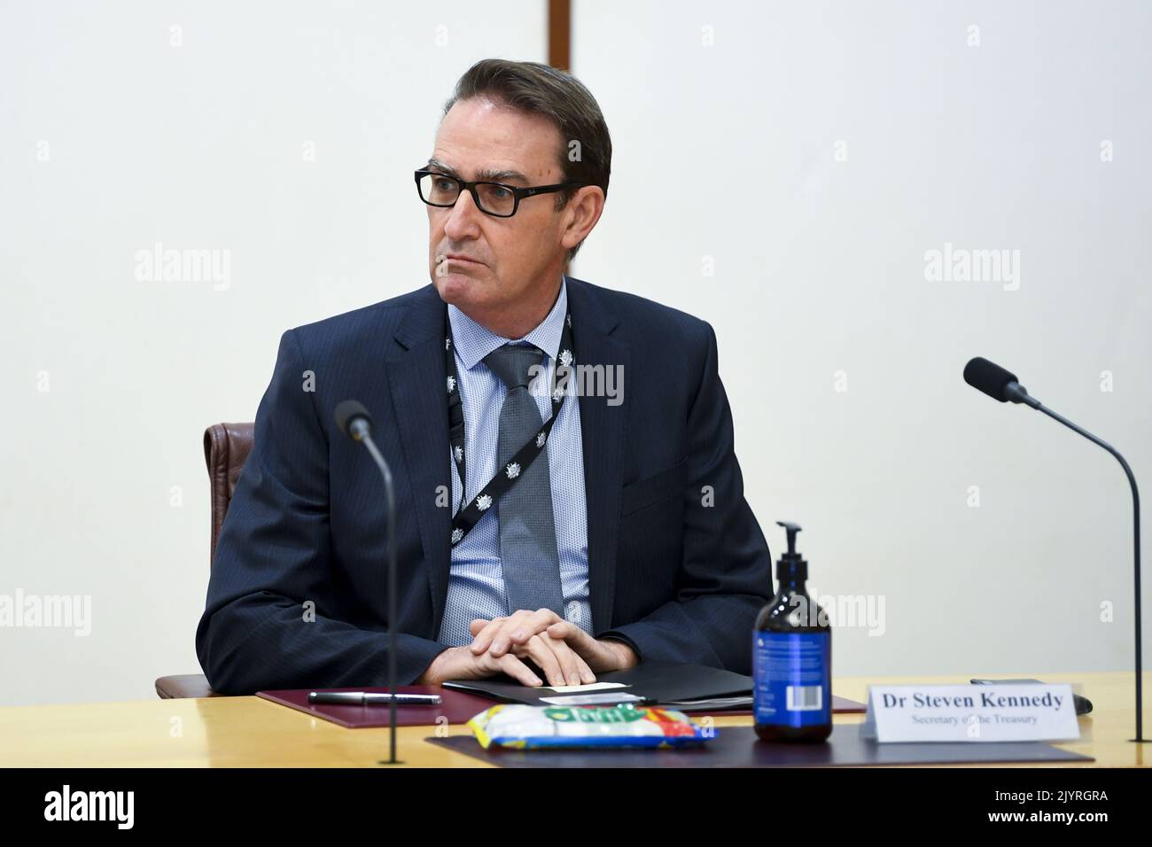Secretary of Treasury Stephen Kennedy attends a meeting with business ...