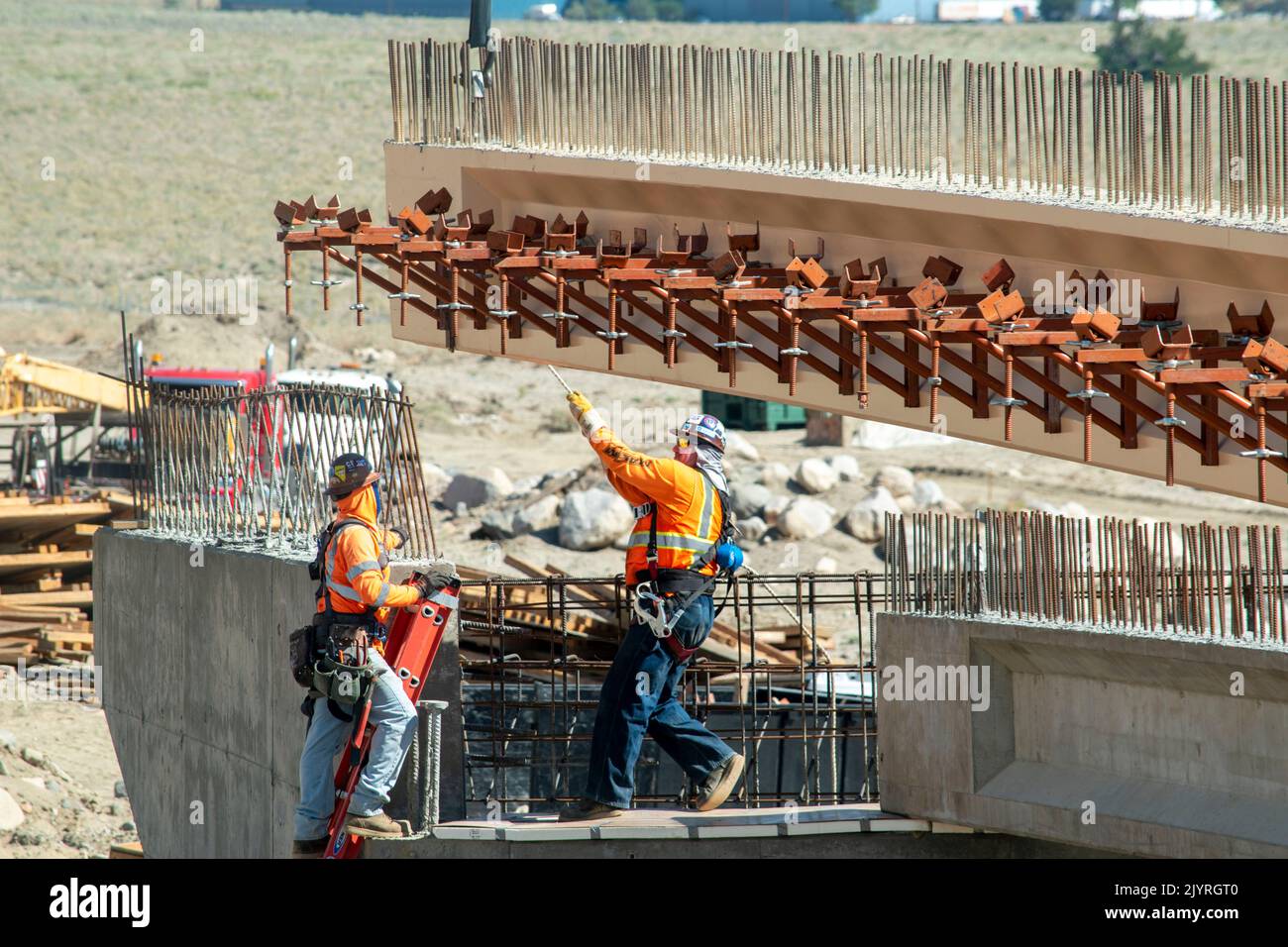 This road project near Olancha in Inyo County, CA, USA is building a ...