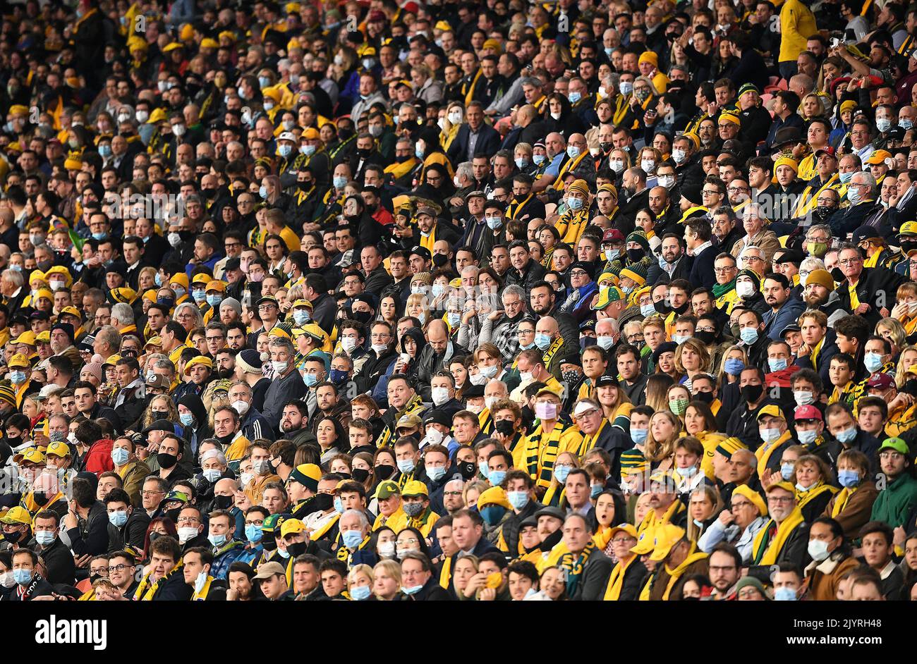 Spectators look on during the 1st Test Match between the Australian ...