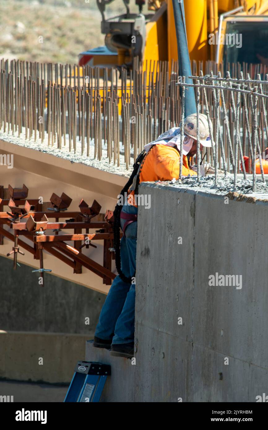 This road project near Olancha in Inyo County, CA, USA is building a ...