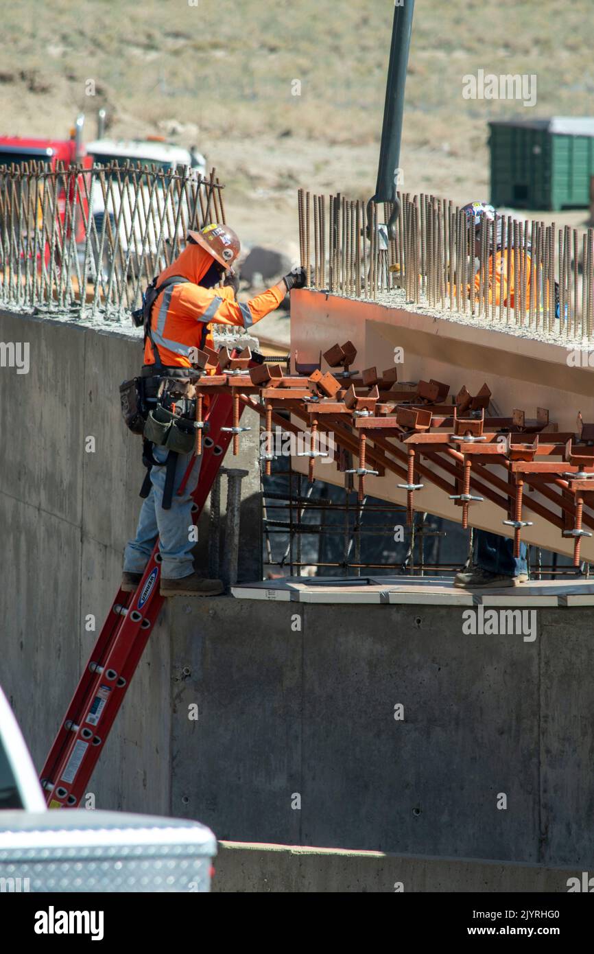 This road project near Olancha in Inyo County, CA, USA is building a ...