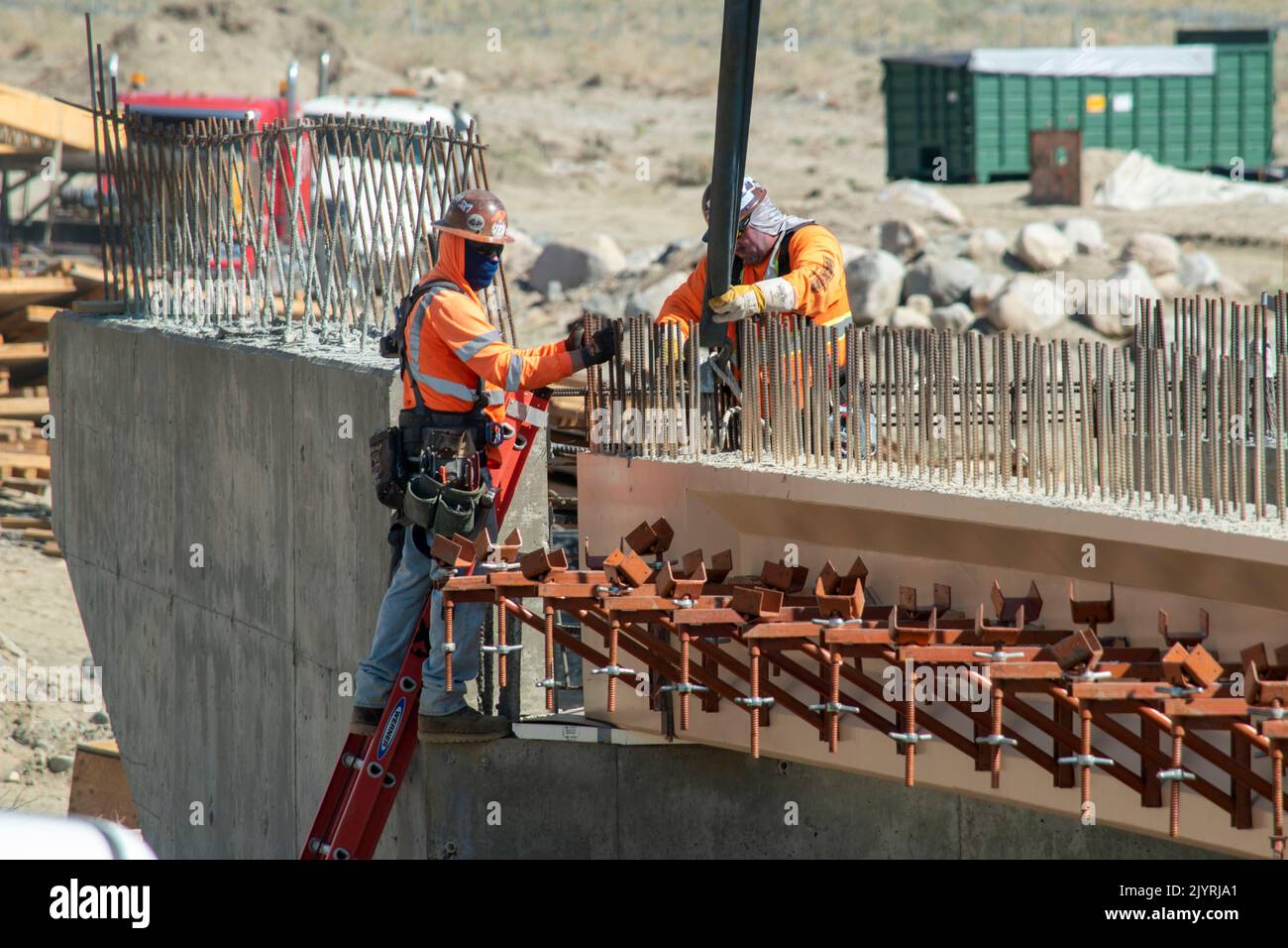 This road project near Olancha in Inyo County, CA, USA is building a ...