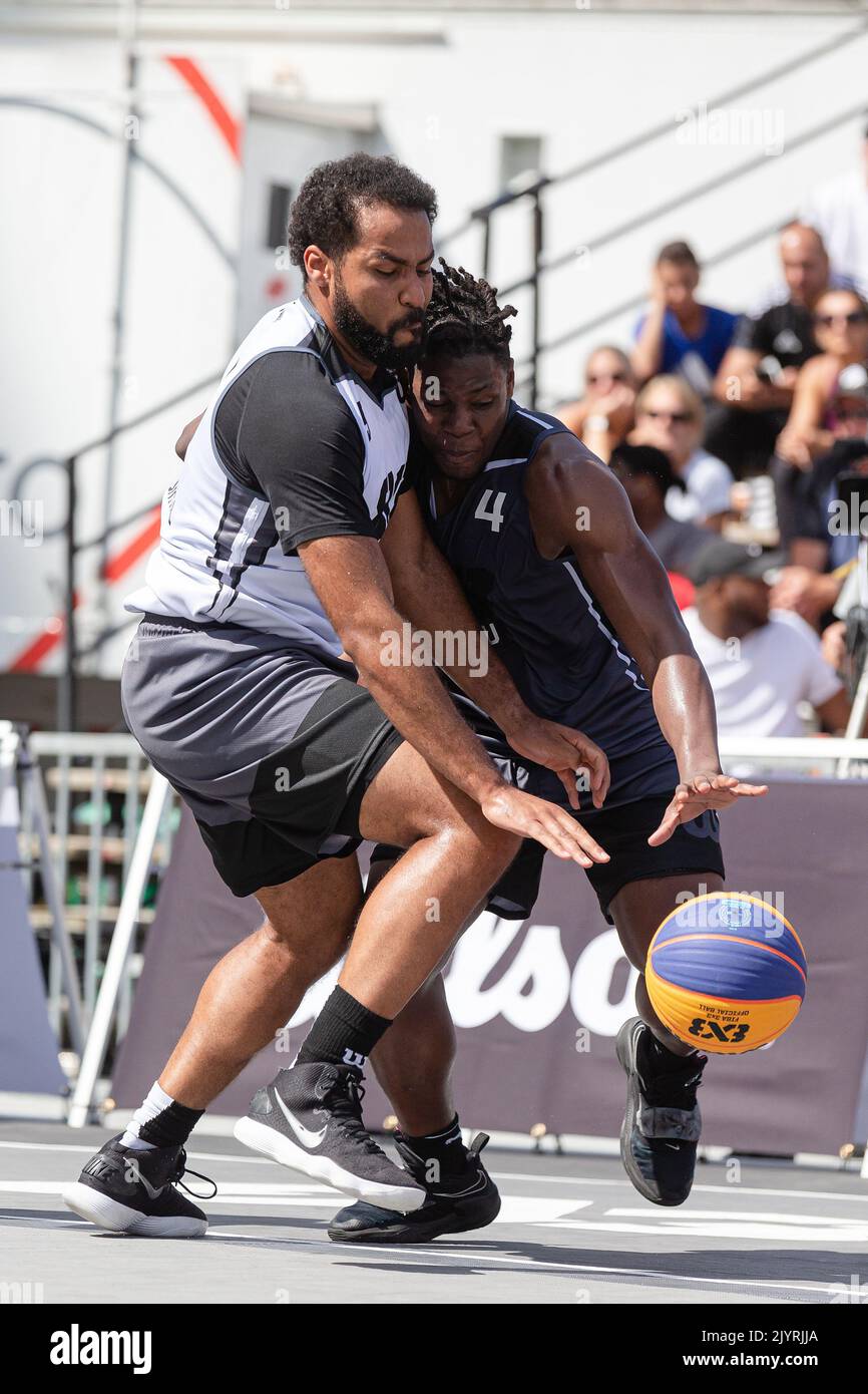 Montreal, Canada, September 03, 2022: Alain Bernard Louis (grey) of ...