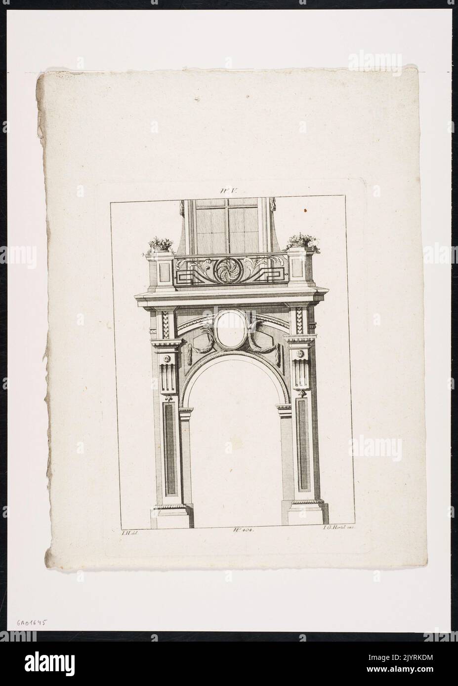 A portal arch with balustrade is an architectural feature often found ...