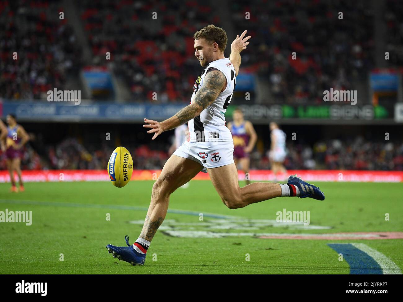 Dean Kent of the Saints during the AFL Round 17 match between Brisbane ...