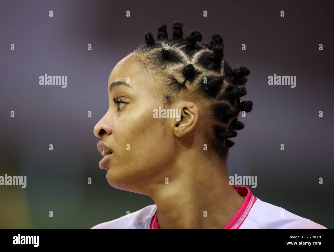 Shamera Sterling of the Thunderbirds during the Round 10 Super Netball ...