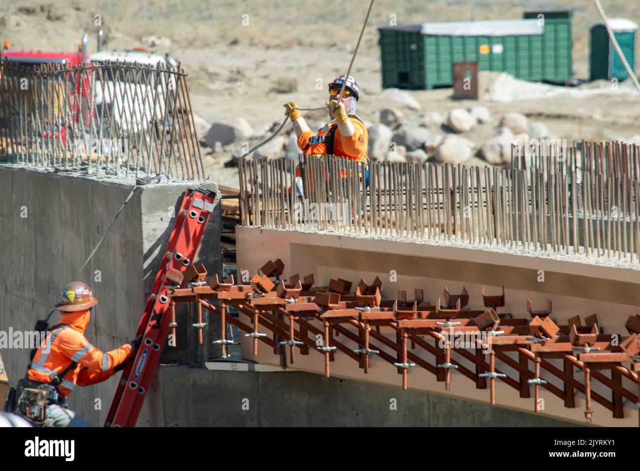 This road project near Olancha in Inyo County, CA, USA is building a ...