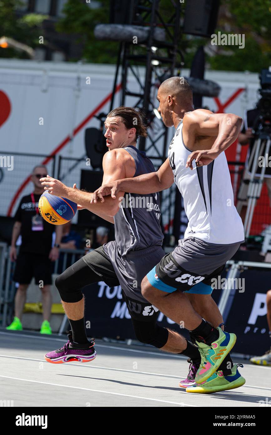 Montreal, Canada, September 03, 2022: Gregory Faulkner (grey) of Team ...
