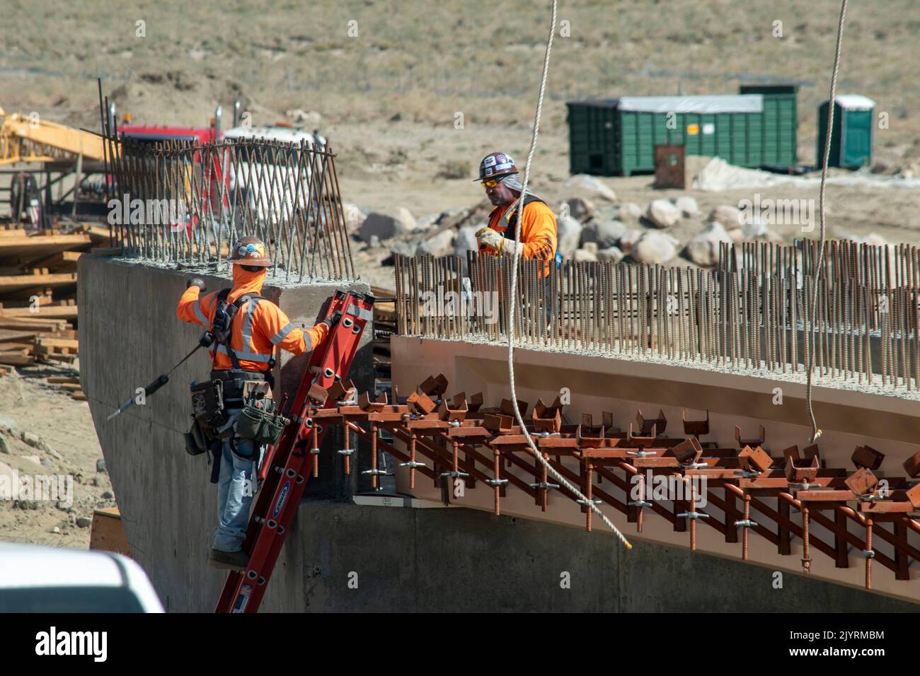 This road project near Olancha in Inyo County, CA, USA is building a ...