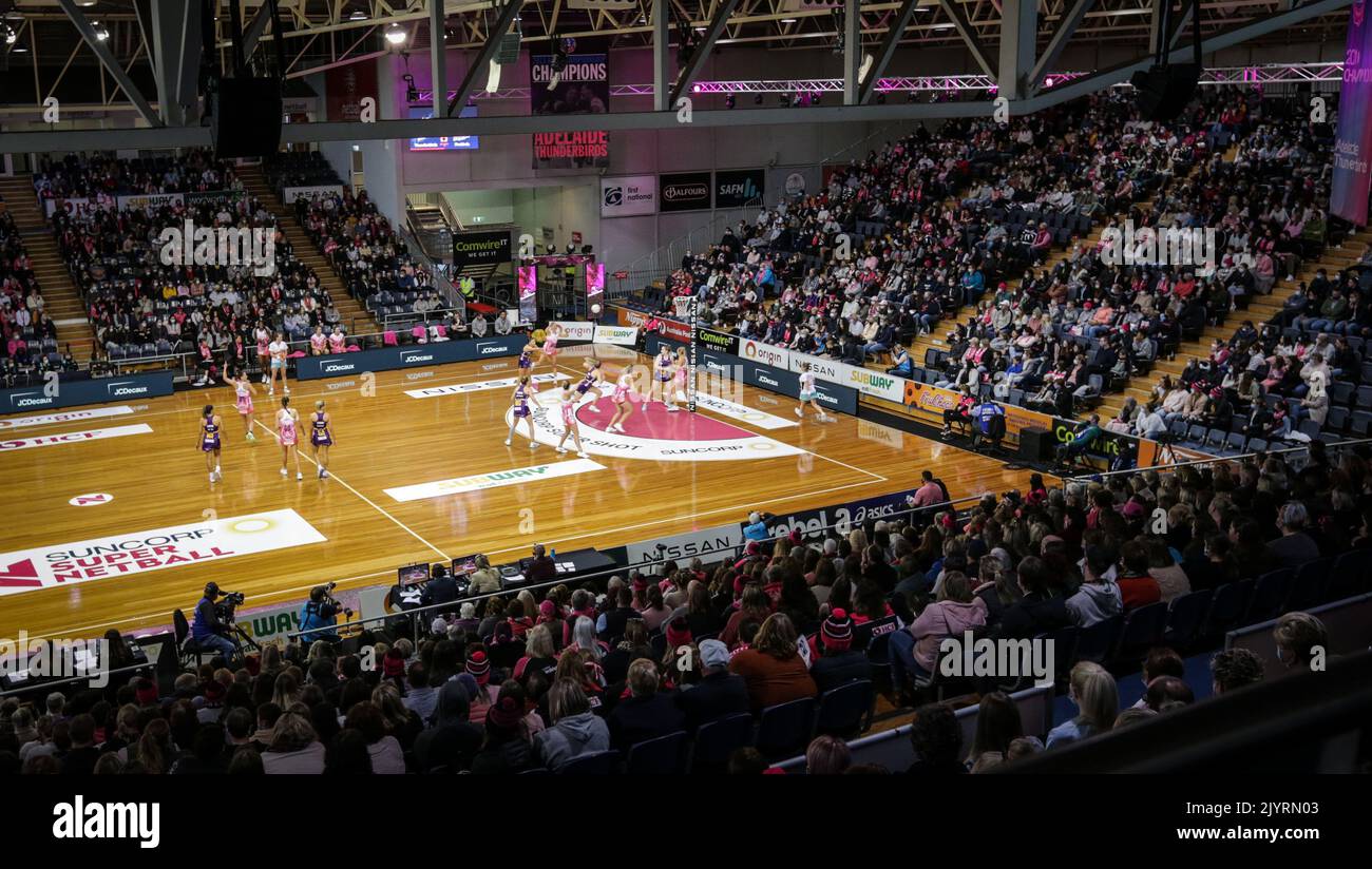 General view during the Round 10 Super Netball match between the ...