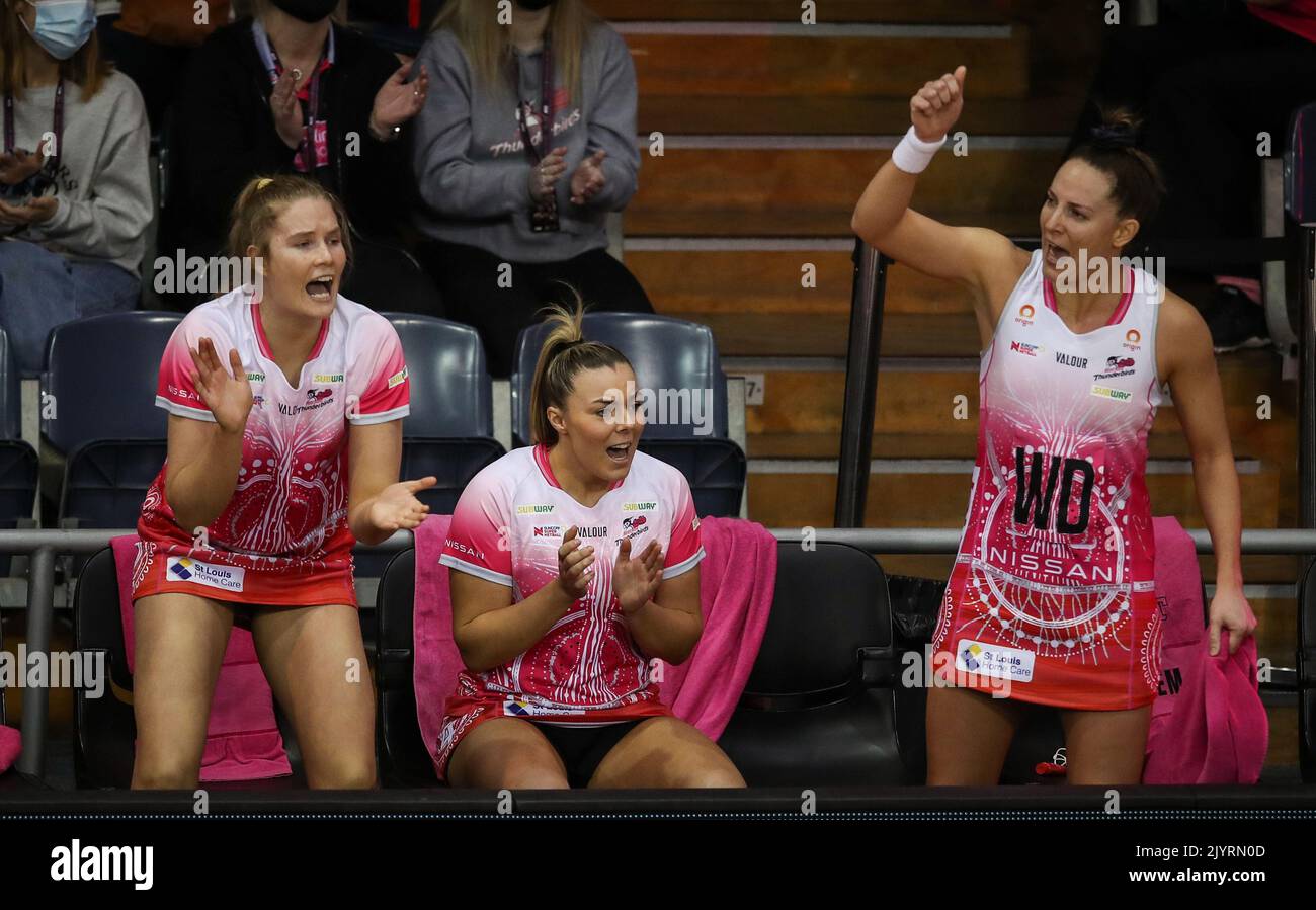 Samantha Gooden, Elle McDonald and Shadine Van Der Merwe of the ...