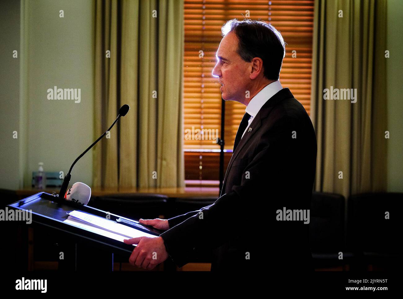 Health Minister Greg Hunt speaks to the media during a press conference ...