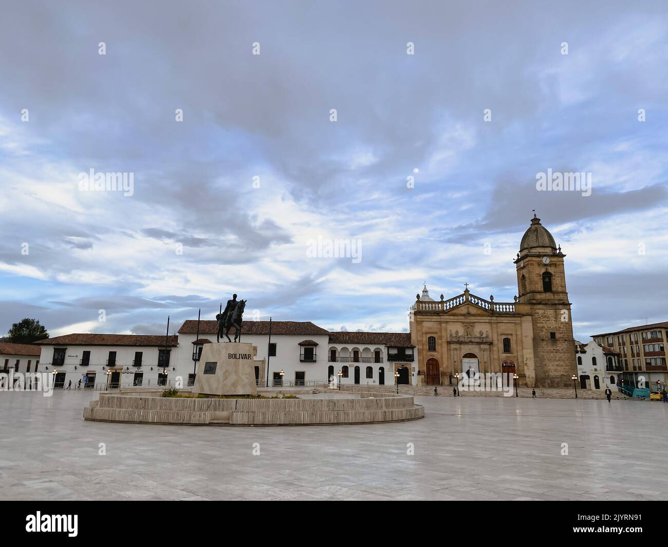 Tunja, Colombia. Plaza de Bolívar Stock Photo - Alamy