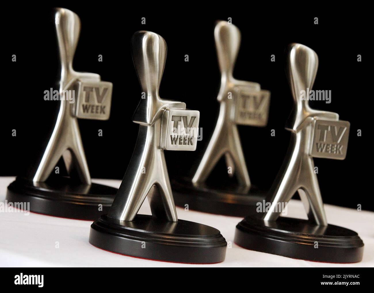 Sydney, March 22, 2004. The silver logie statues. The TV Week Logie ...