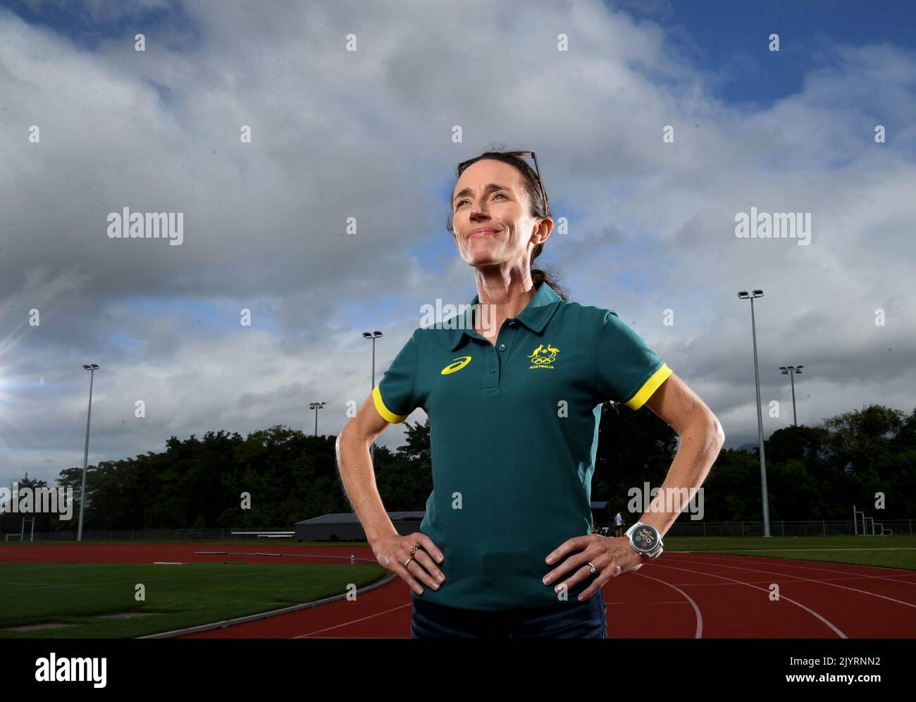Marathon runner Lisa Weightman is seen posing for a photograph at ...