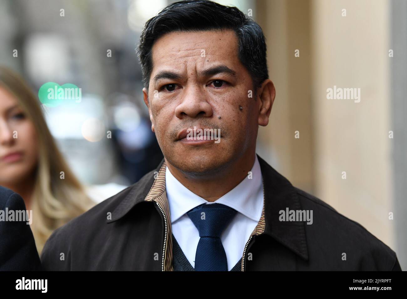 Simiona Tuteru departs the Melbourne Magistrates Court in Melbourne ...