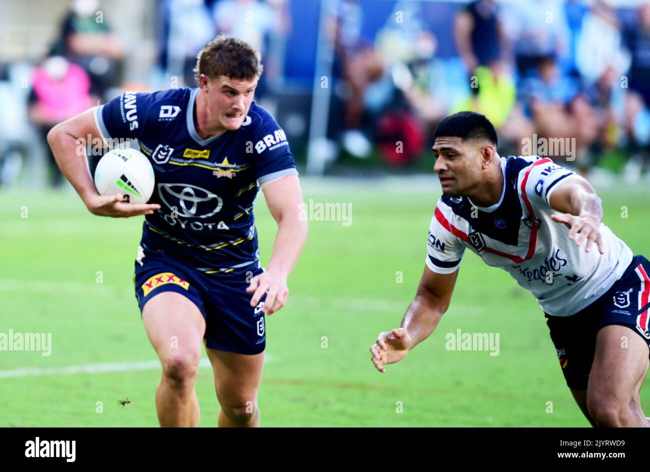 Mitch Dunn of the Cowboys during the NRL Round 18 match between North ...