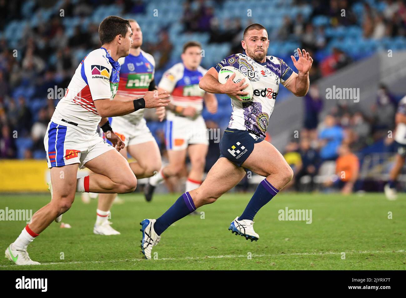 Aaron Booth of the Storm during the NRL Round 18 match between ...