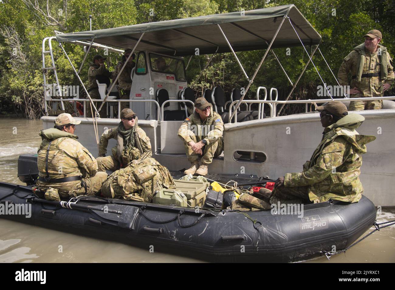 Chief of Army Lieutenant General Rick Burr speaks to members of the ...