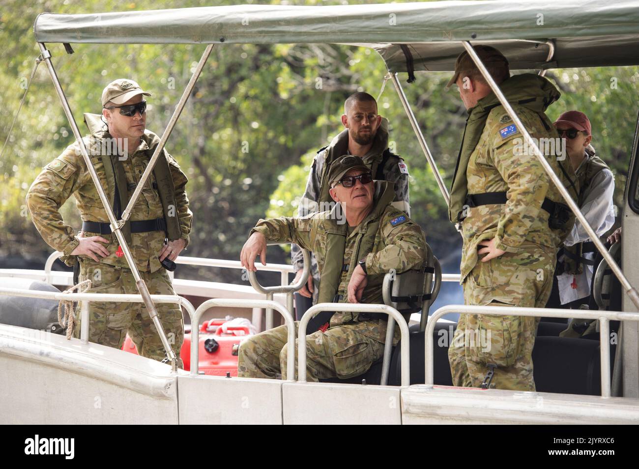 Chief of Army Lieutenant General Rick Burr speaks to members of the ...