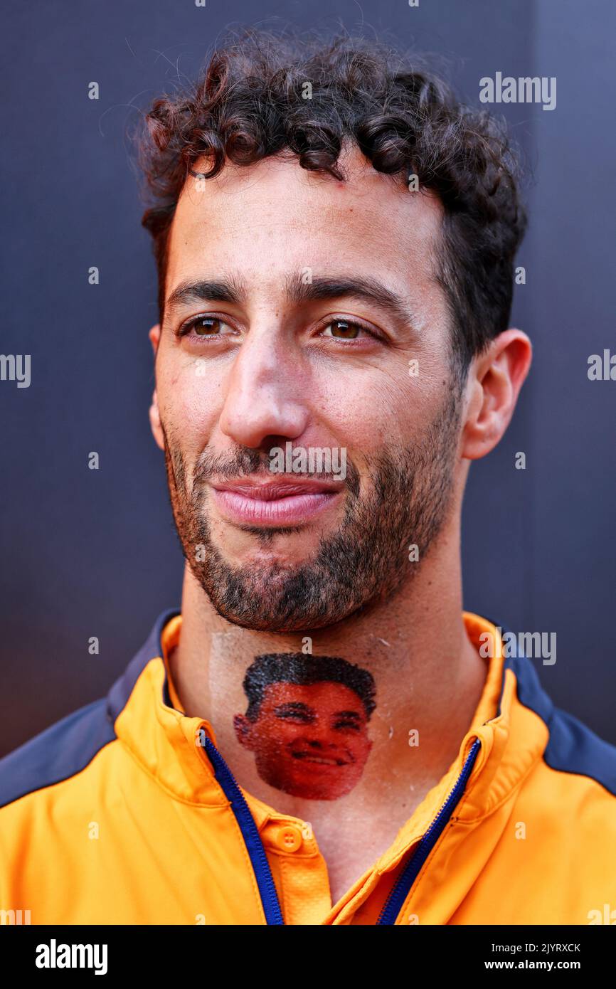 Monza, Italy. 08th Sep, 2022. Daniel Ricciardo (AUS) McLaren with a ...