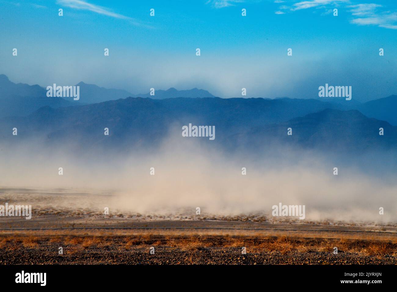 Sand wind near Stovepipe Wells. California. Death valley national park ...
