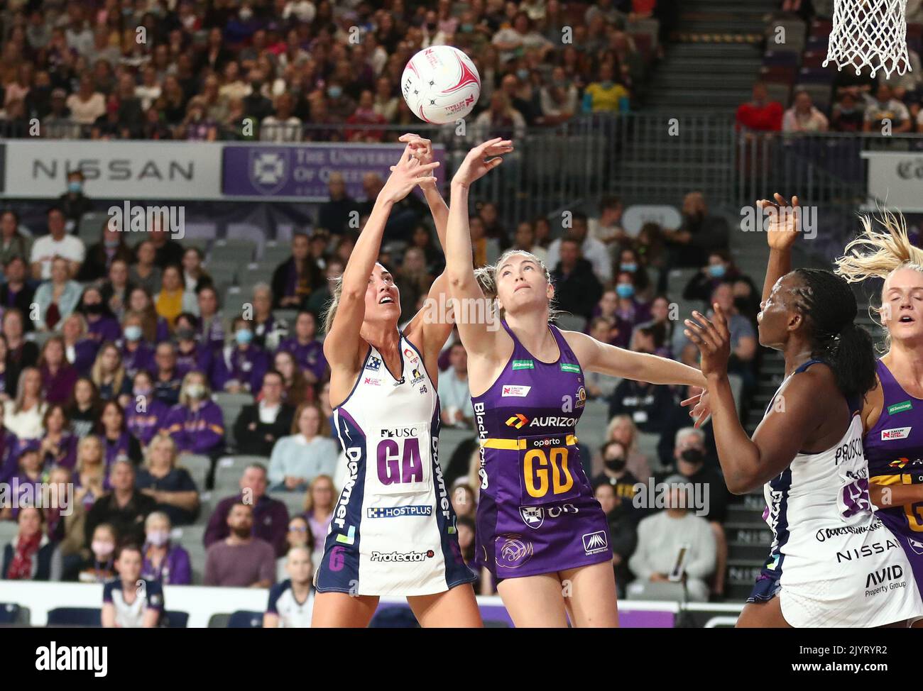 Cara Koenen of the Lightning in action during the Round 11 Super ...