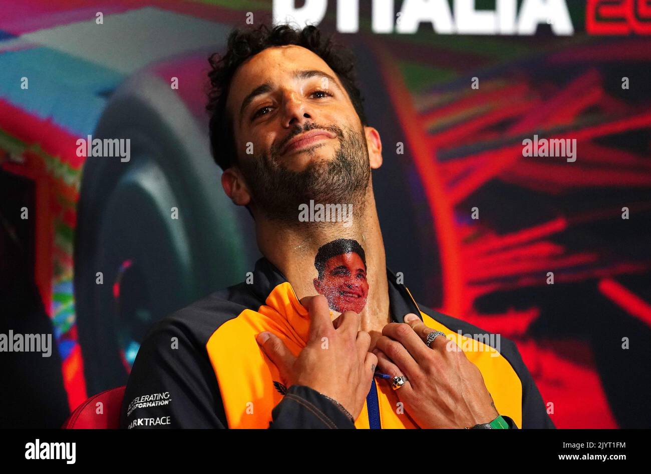 McLaren's Daniel Ricciardo during the preparation day at the Italian ...