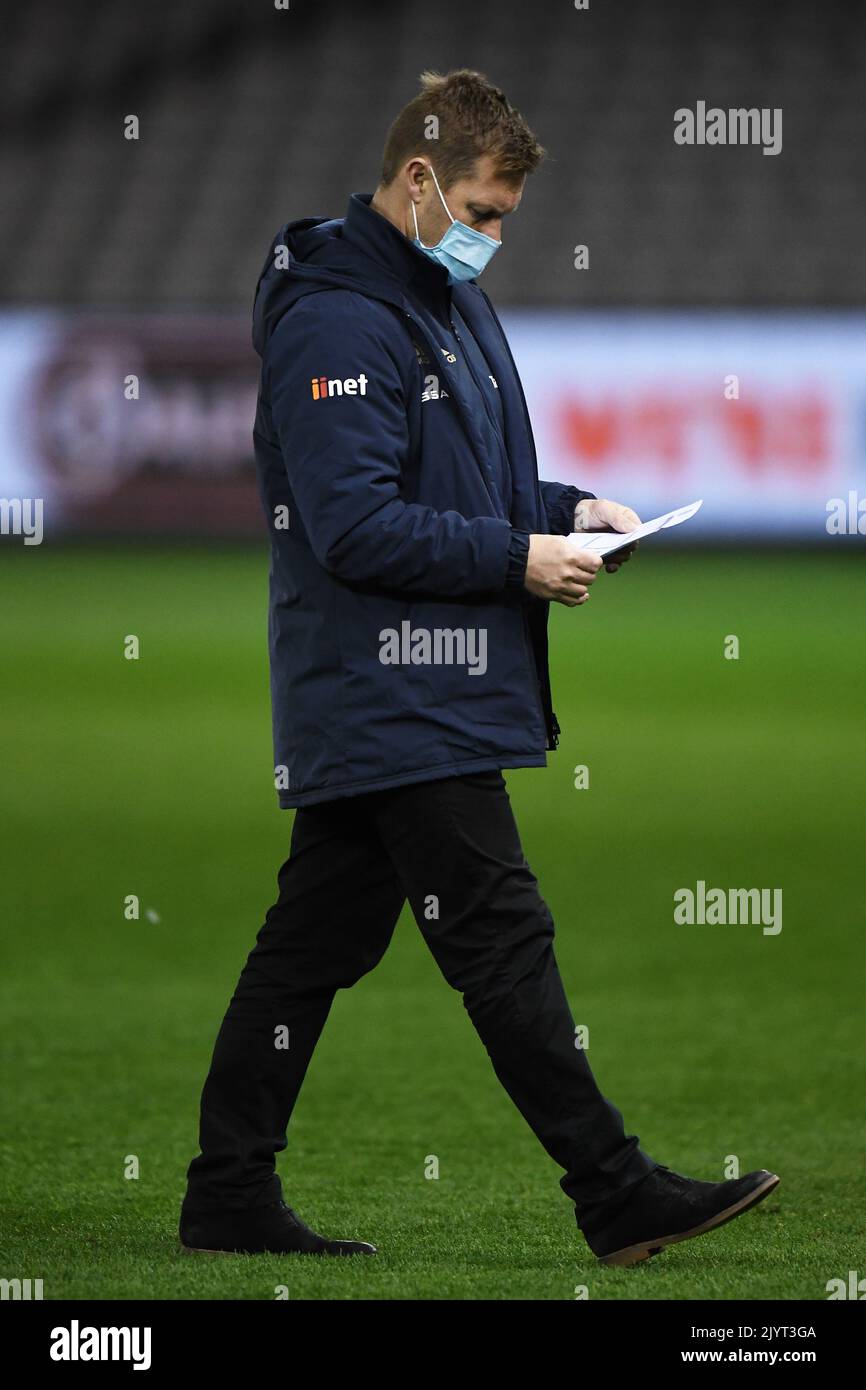 Hawthorn assistant coach Sam Mitchell during the AFL Round 19 match ...