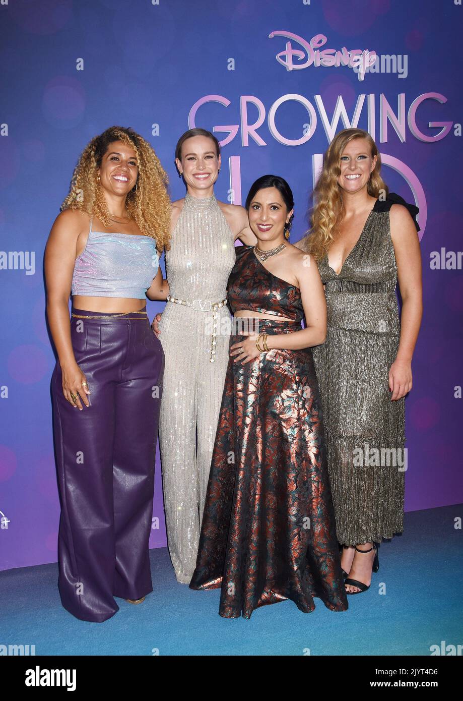 Carri Twigg, Brie Larson, Raeshem Nijhon and Nicole Galovski arriving ...