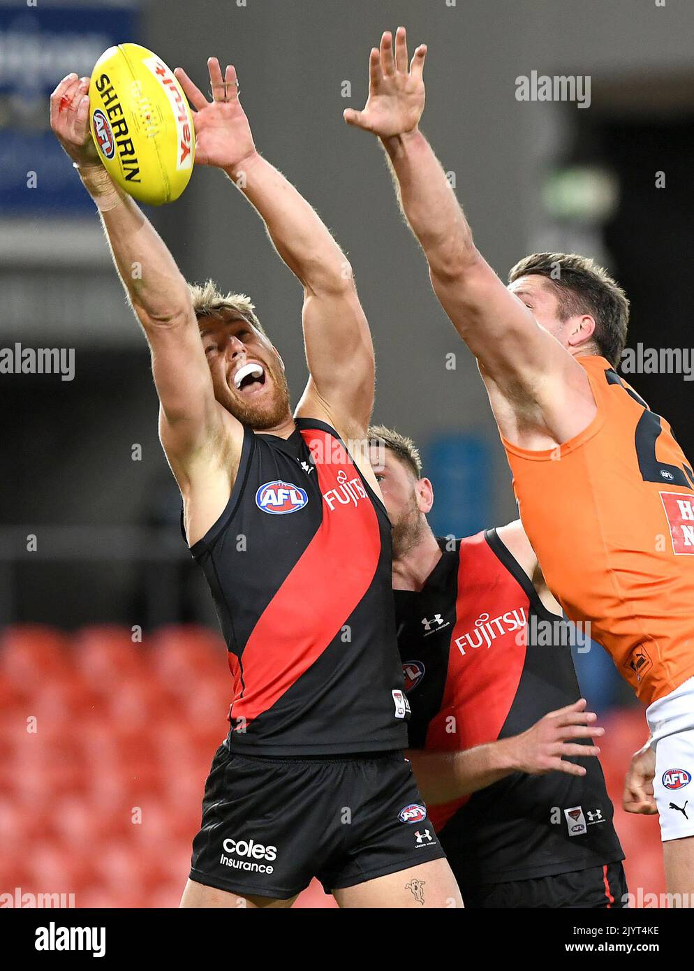 Jayden Laverde of the Bombers during the Round 19 AFL match between the ...